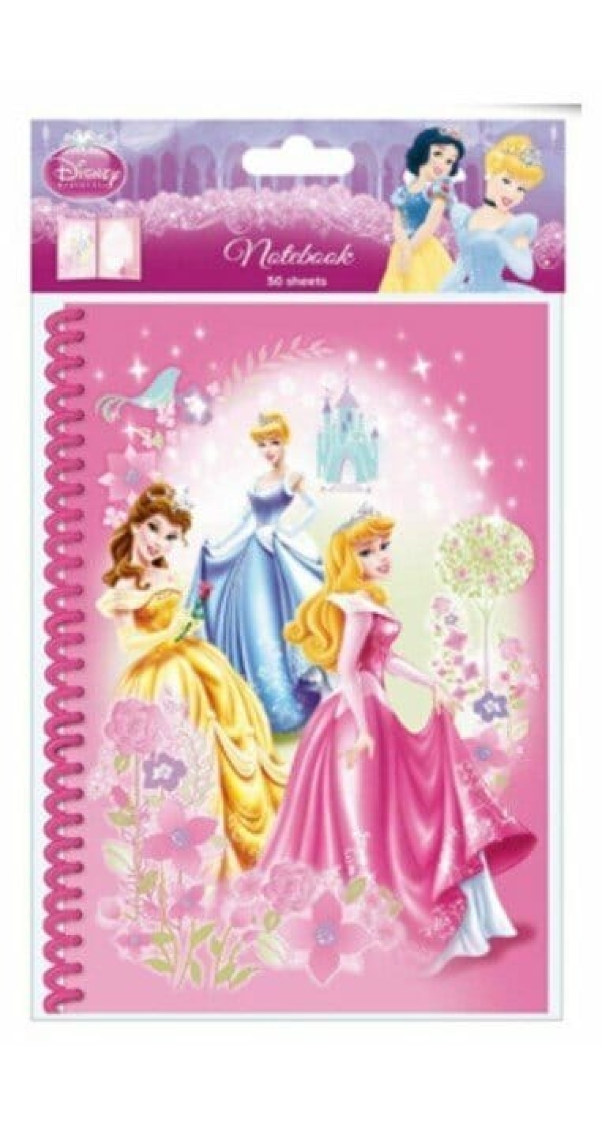 Princess Holographic Assorted Spiral Notebook 26cm x 18cm - 50 Sheets ...