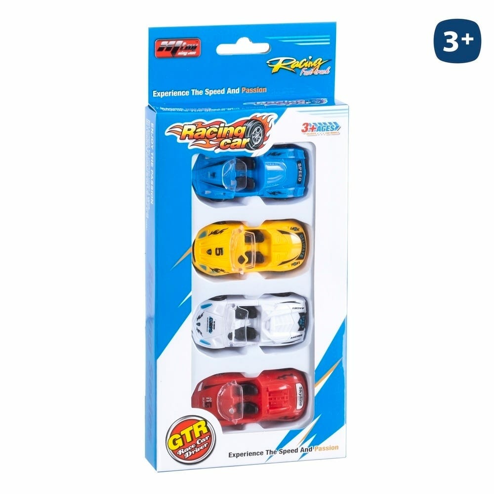 S/4 CAR FREEWHEEL 8 CM - "Once Upon A Time" - Party Shop Malta