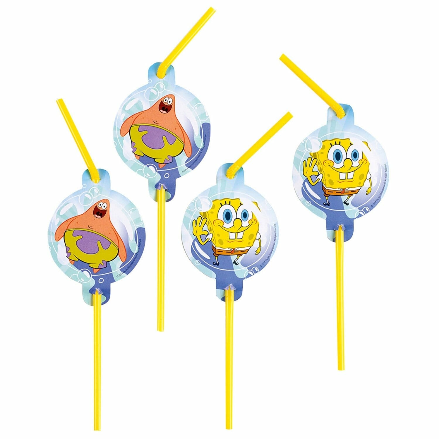 SpongeBob Drinking Straws - 8pk - "Once Upon A Time" - Party Shop Malta