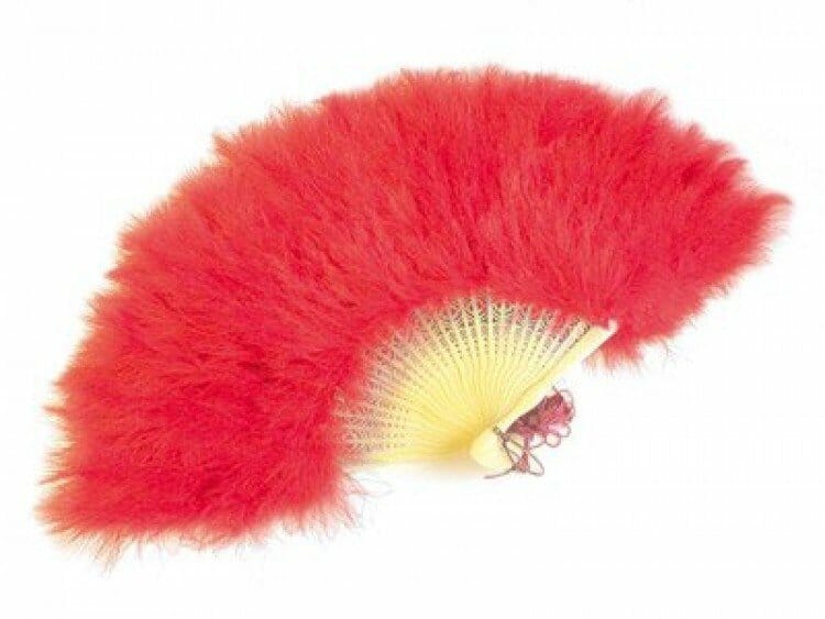 Feather Fan Red | Once Upon A Time - Party Shop Malta