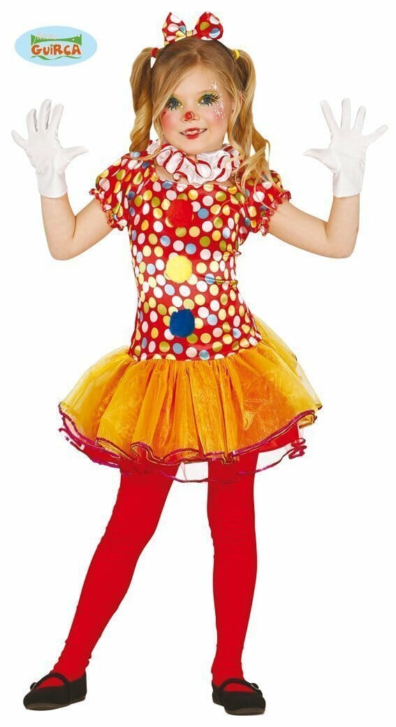 Spotted Clown Girl - Age 7 to 9 Years - "Once Upon A Time" - Party Shop ...