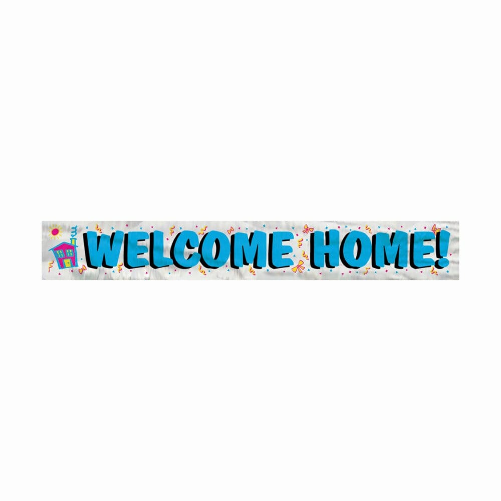 Foil Welcome Home Banner - 12 ft - Long Fold - "Once Upon A Time ...
