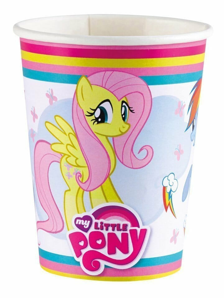 My Little Pony Rainbow Paper Cups - 8pk - "Once Upon A Time" - Party ...