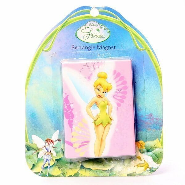 Tinkerbell Pink Rectangle Magnet - 6.5cm x 9cm - "Once Upon A Time ...