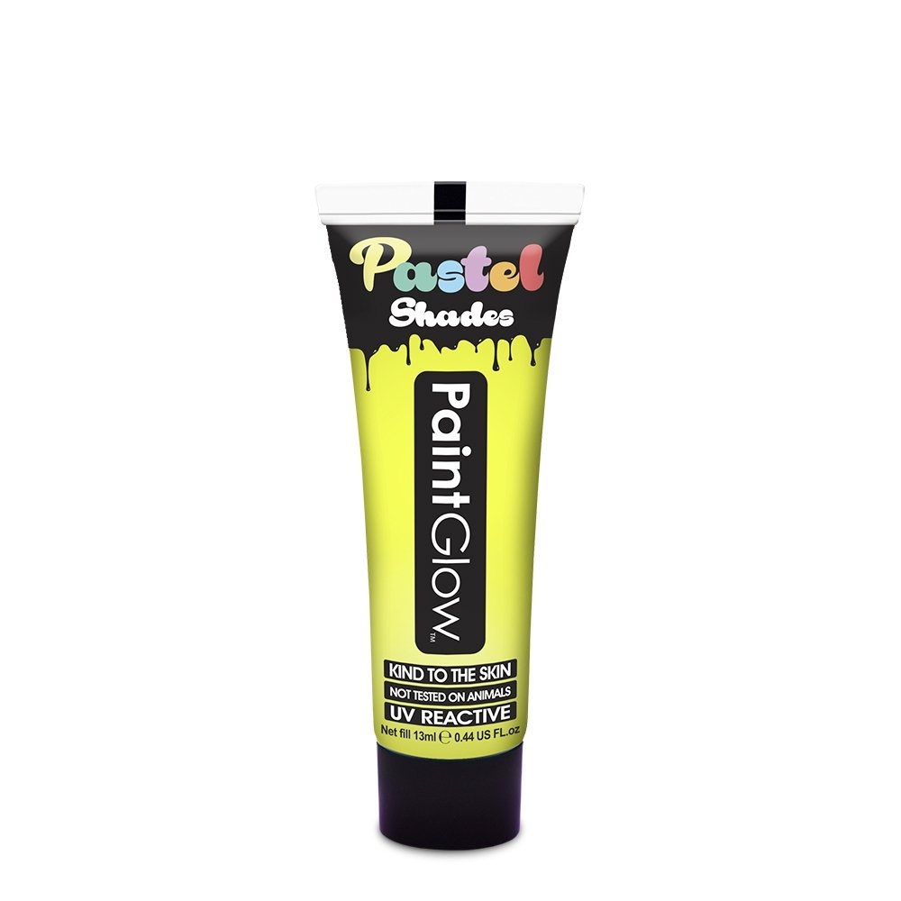Neon UV Face & Body Paint Water Based (12ml) - Pastel Lemon - "Once ...