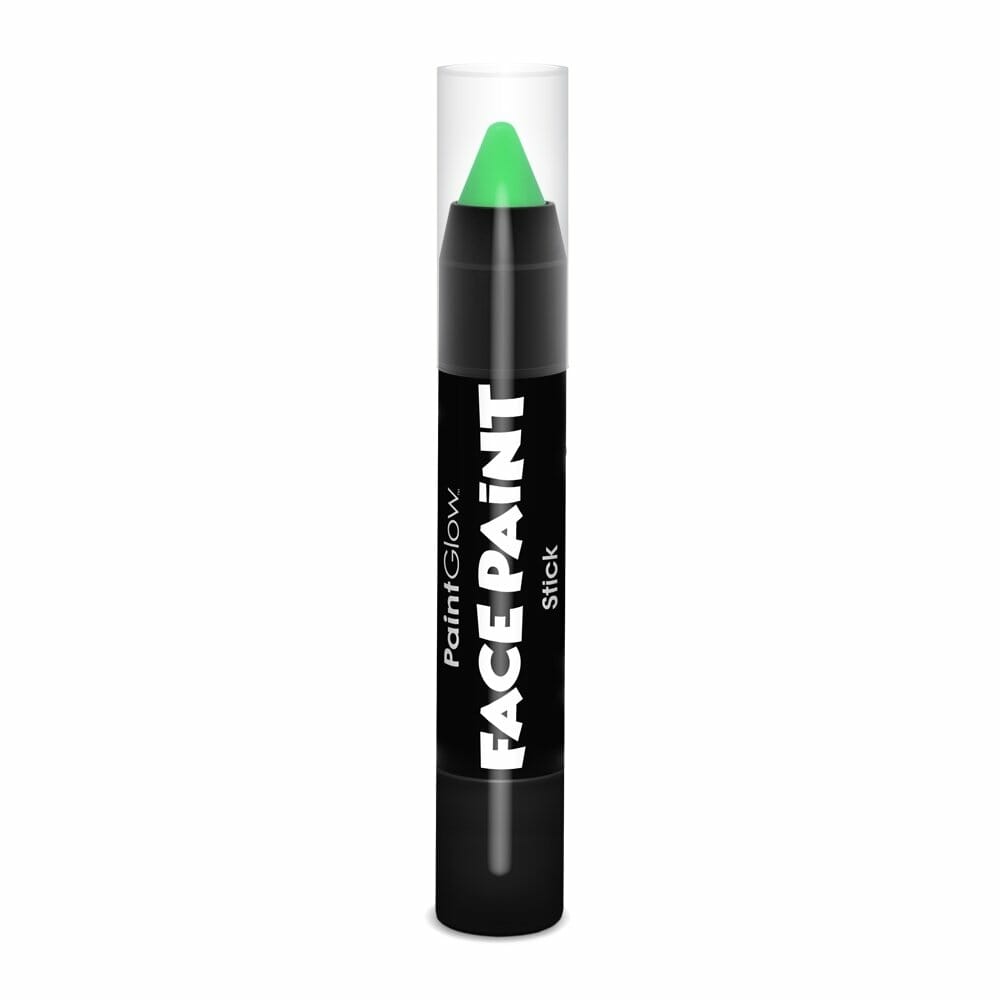 Face & Body Paint Sticks (Non UV) Wax Based (3.5g) - Bright Green ...