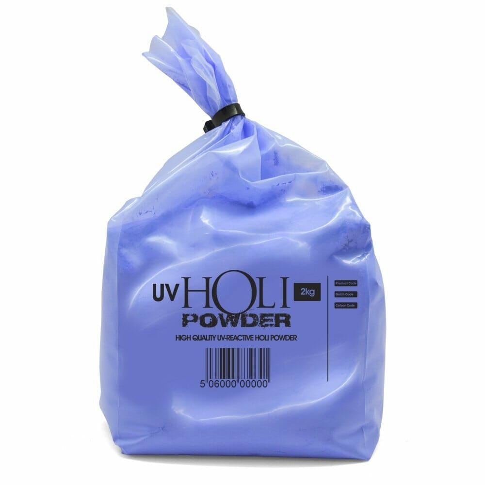 Neon UV HOLI Powder (2.2kg) - Blue - "Once Upon A Time" - Party Shop Malta
