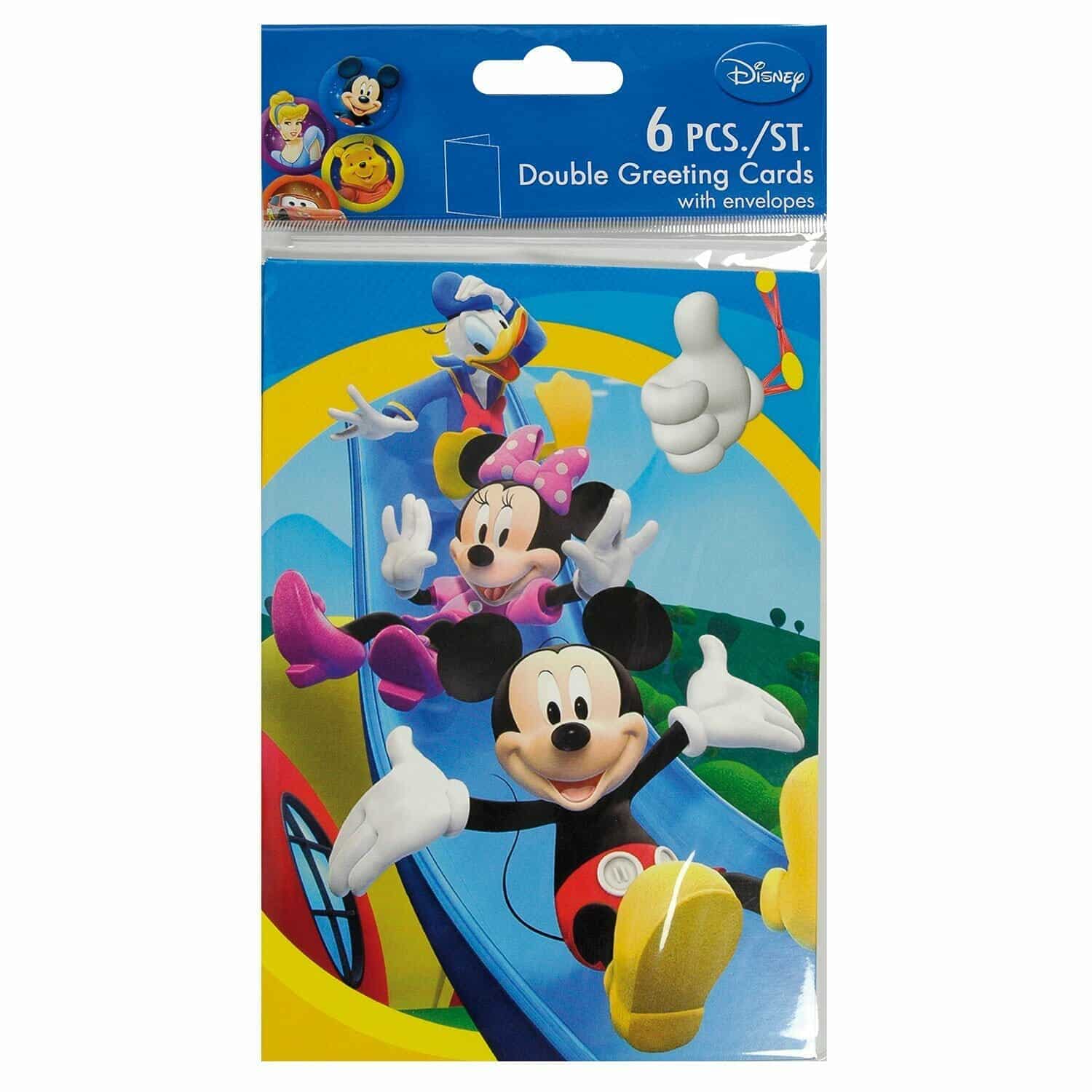 Mickey Mouse Clubhouse Greeting Cards - 6pk - "Once Upon A Time ...