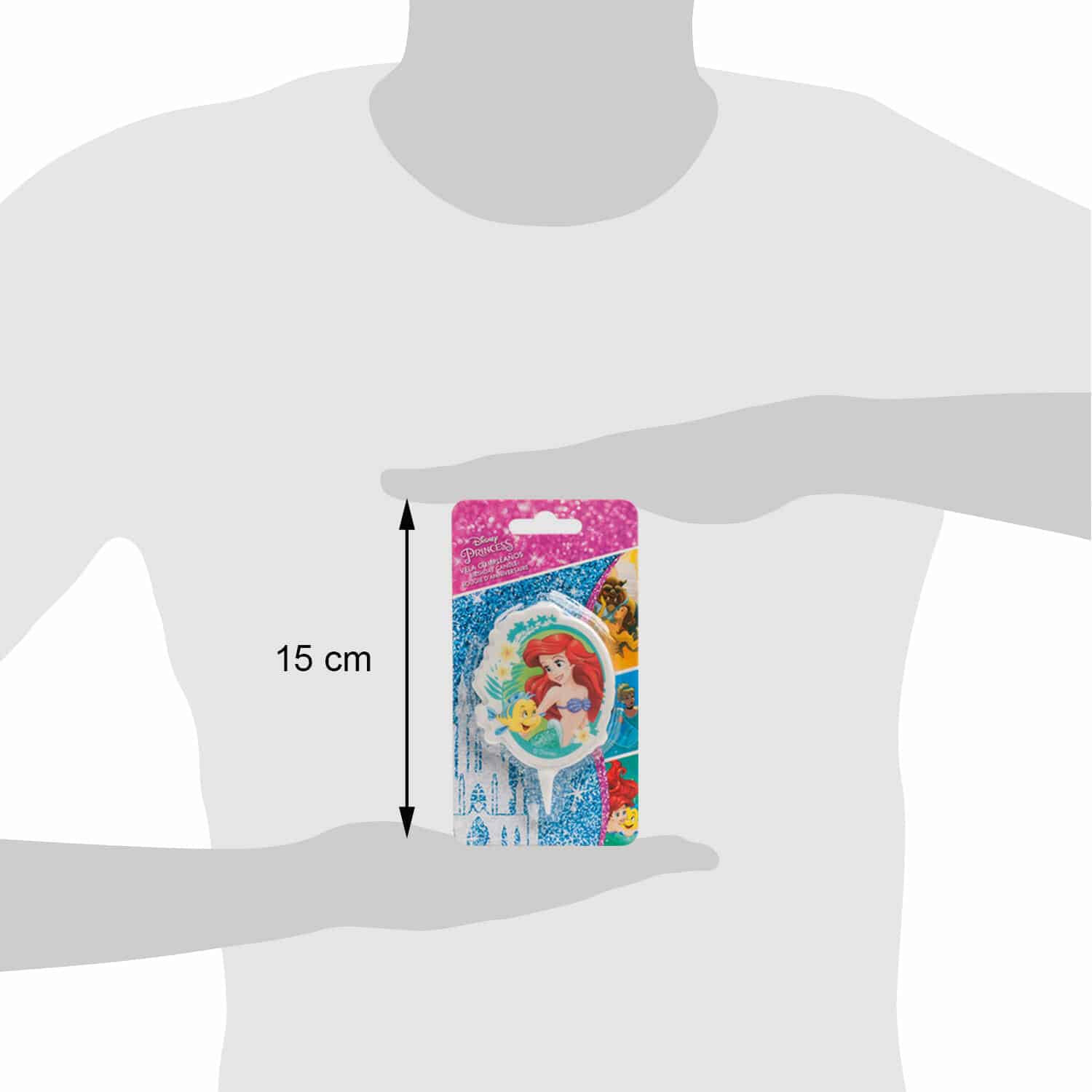 Disney Princess Ariel 2D Birthday Candle – 7.5cm | Once Upon A Time ...