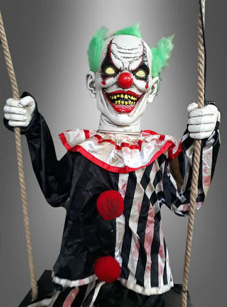 Rocking Killer Clown on Swing Animatronic - 157cm | Once Upon A Time ...