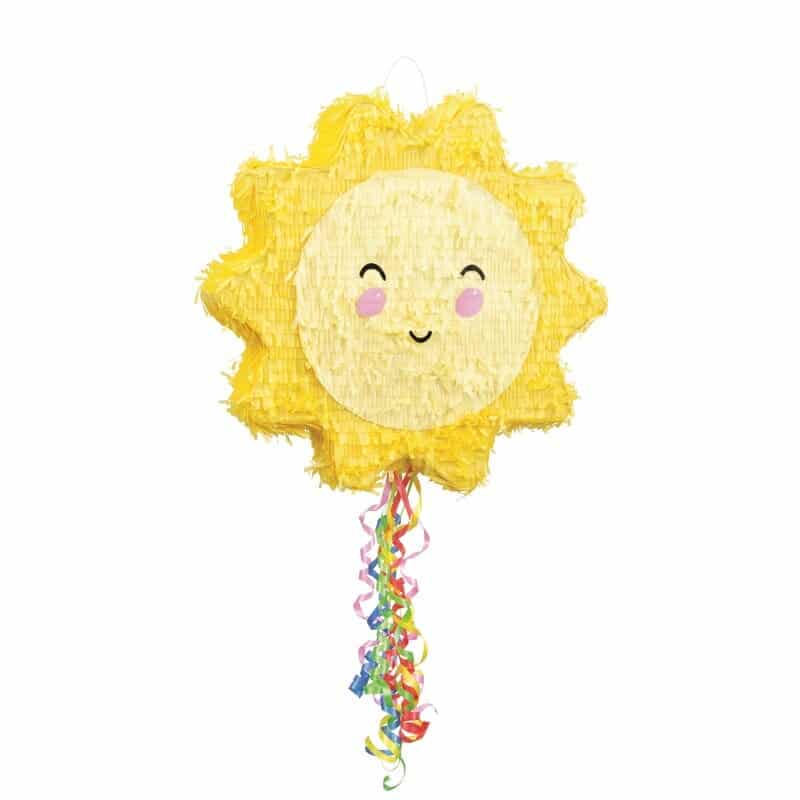 Smiling Sun Shaped Drum Pinata - 43cm x 45cm | Once Upon A Time - Party ...