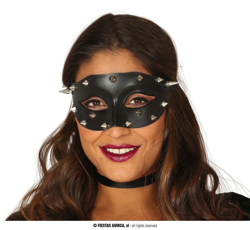 Black Mask With Spikes | Once Upon A Time - Party Shop Malta