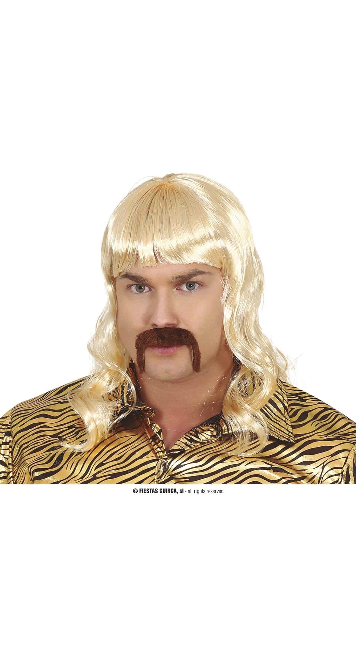Long Hair Man Wig With Mustache - Adult One Size | Once Upon A Time ...