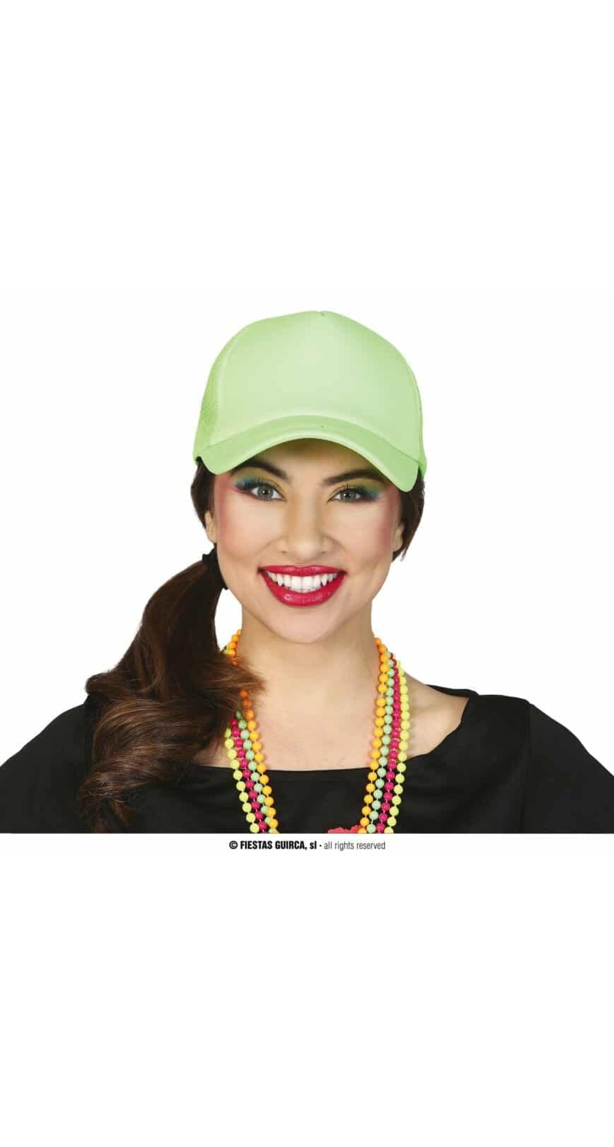 Green Neon Cap Hat | Once Upon A Time - Party Shop Malta