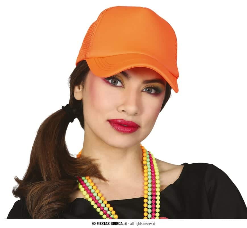 Orange Neon Hat Cap | Once Upon A Time - Party Shop Malta