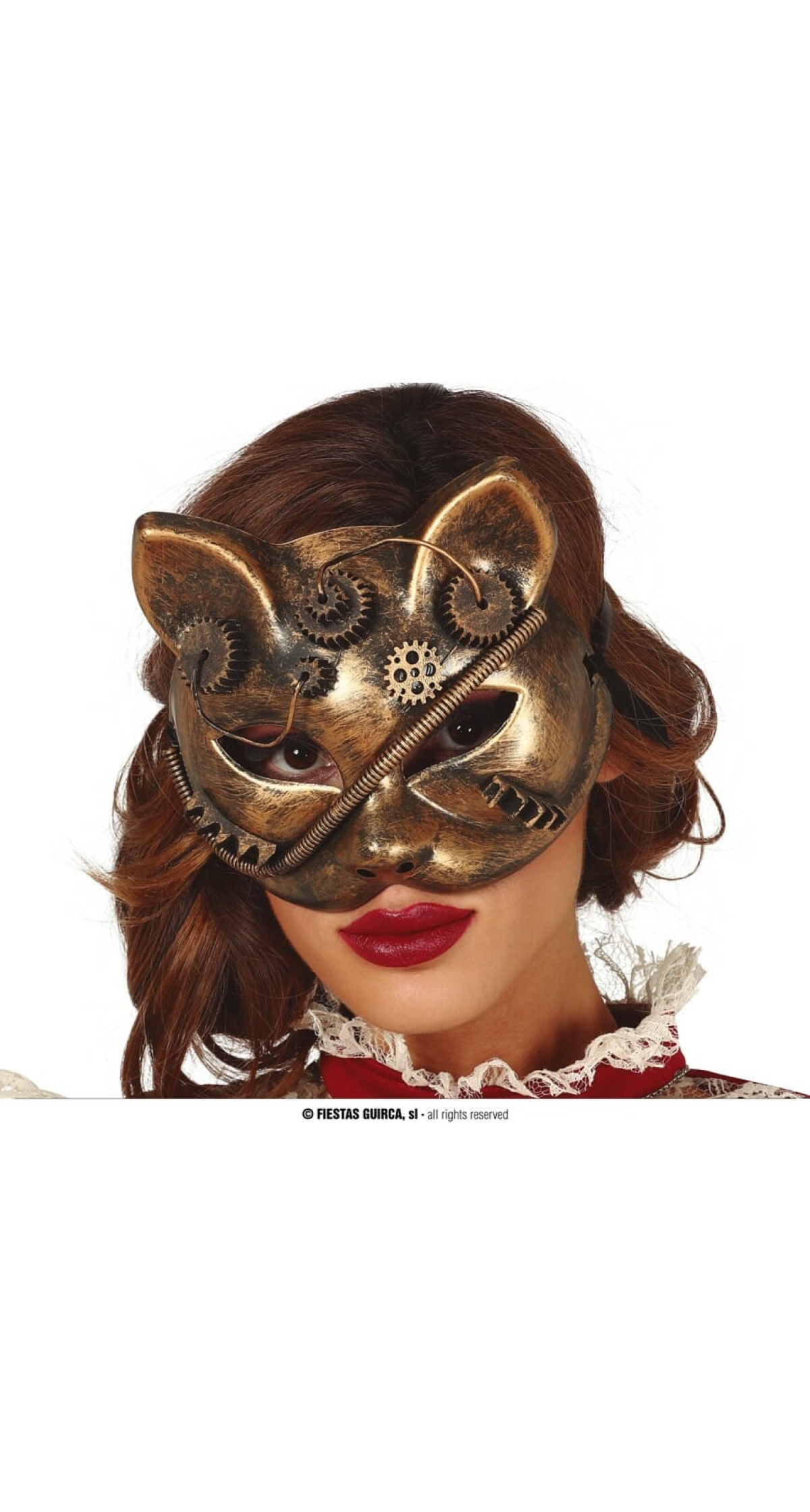 Steampunk Cat Mask | Once Upon A Time - Party Shop Malta