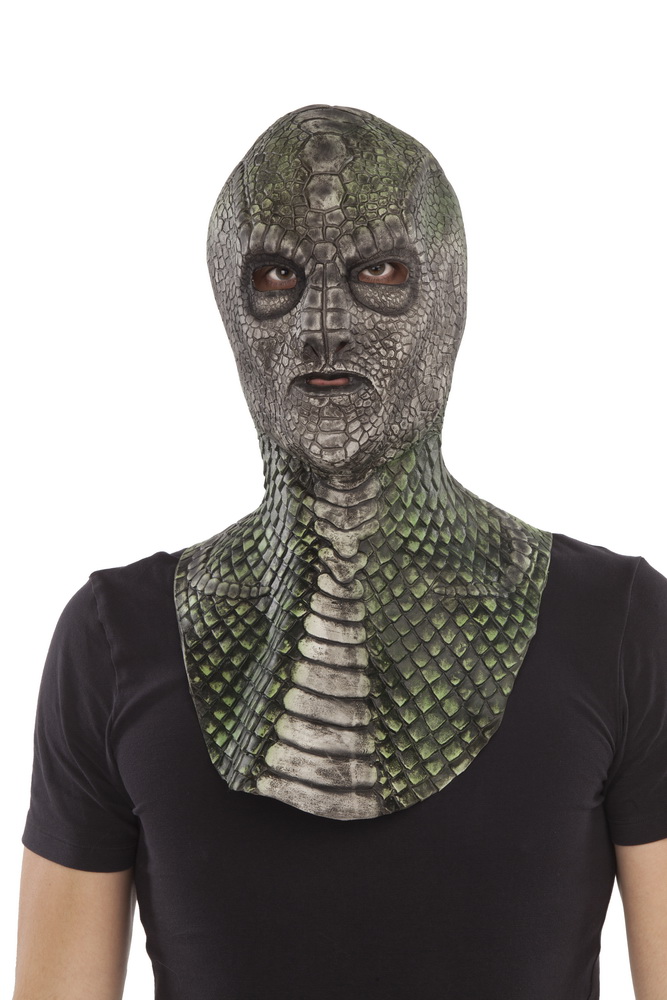 Complete Reptilian Latex Mask | Once Upon A Time - Party Shop Malta