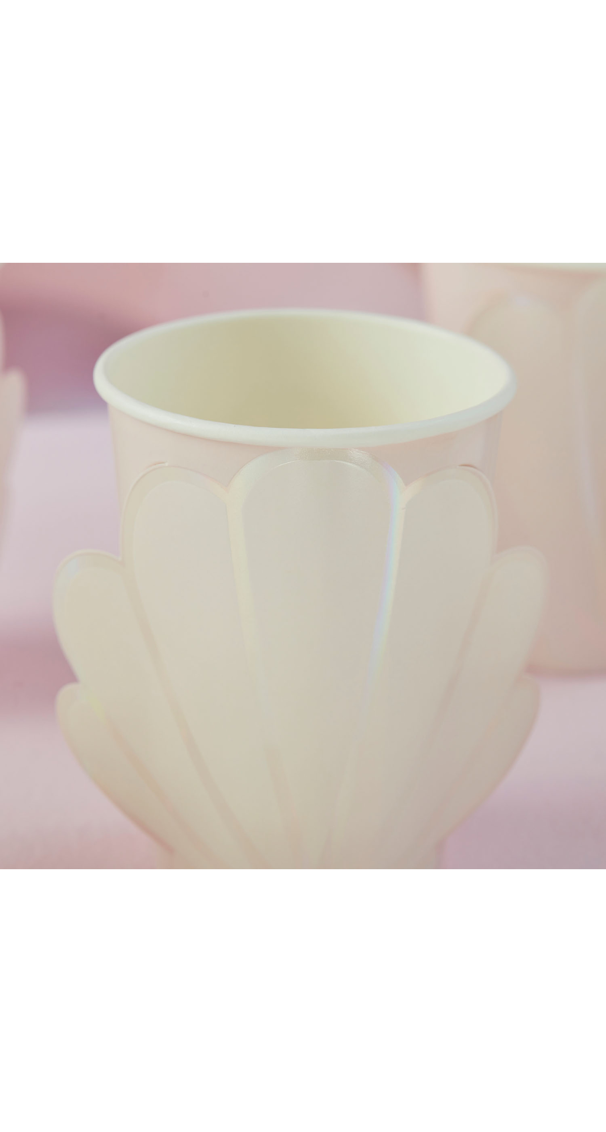 Mermaid Shell Paper Cups - 8pk | Once Upon A Time - Party Shop Malta