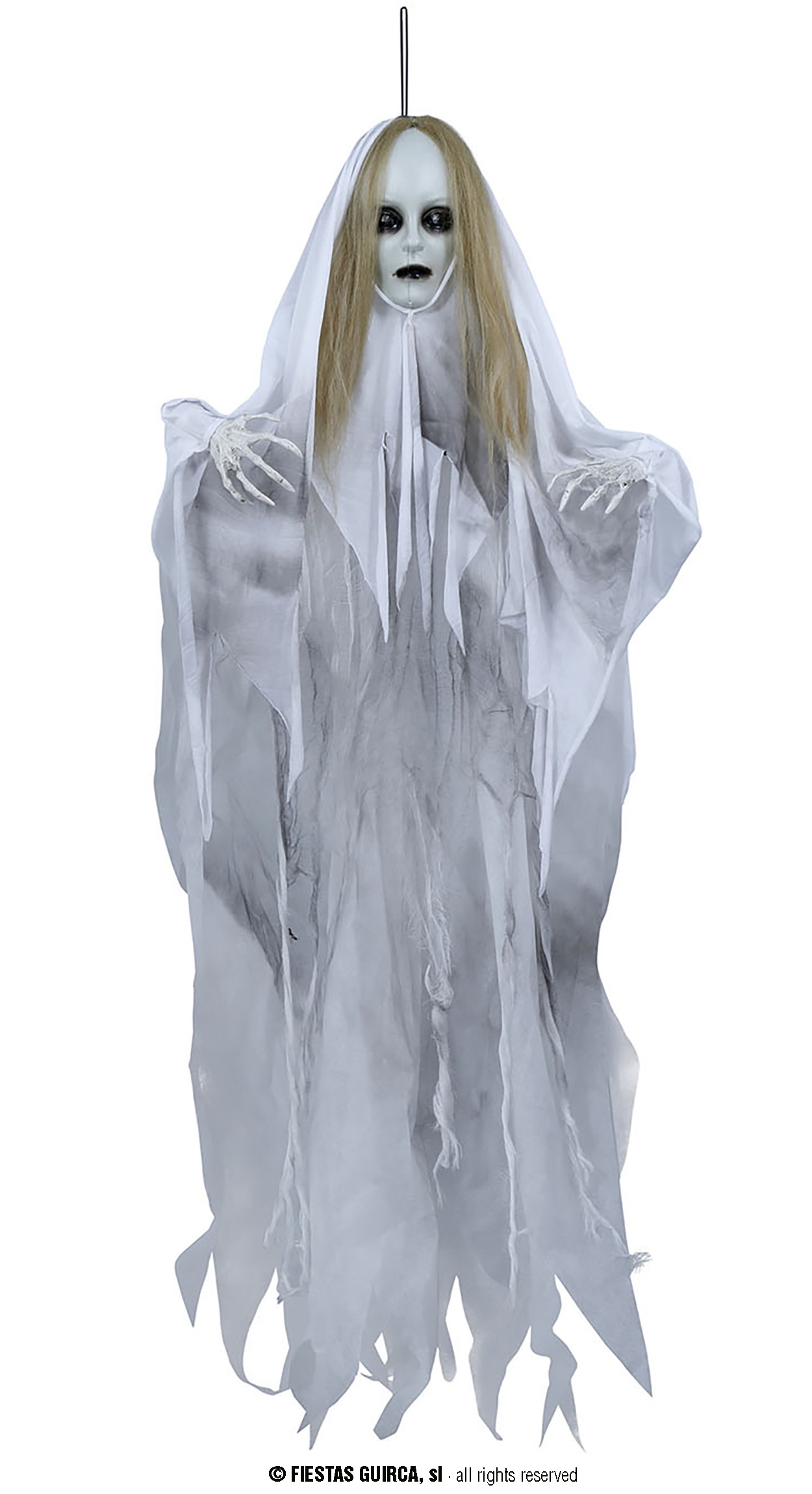 Hanging Ghost Lady With Light Sound & Movement 100cm | Once Upon A Time ...