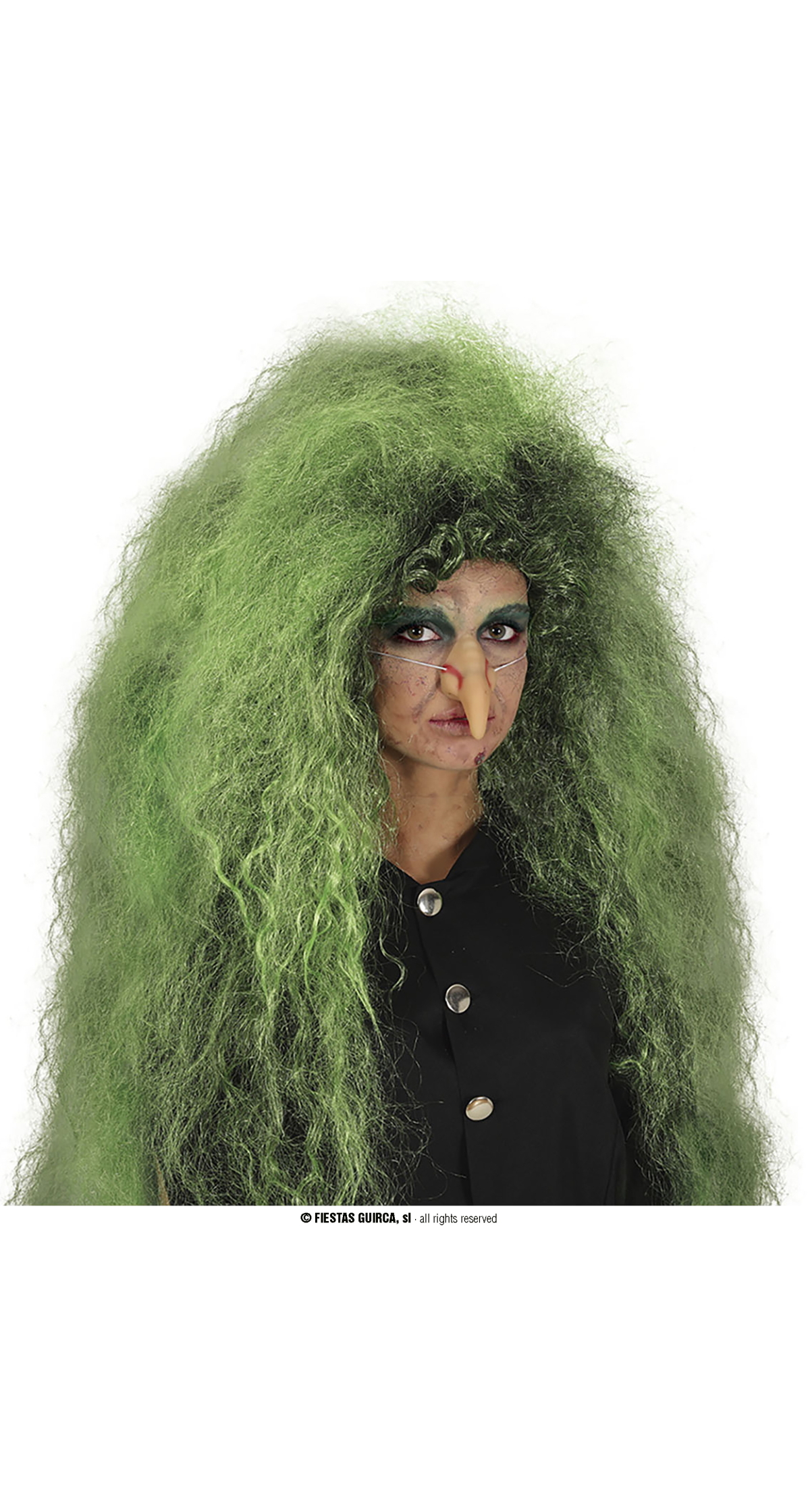 Green & Black Witch Wig - Adult One Size | Once Upon A Time - Party ...
