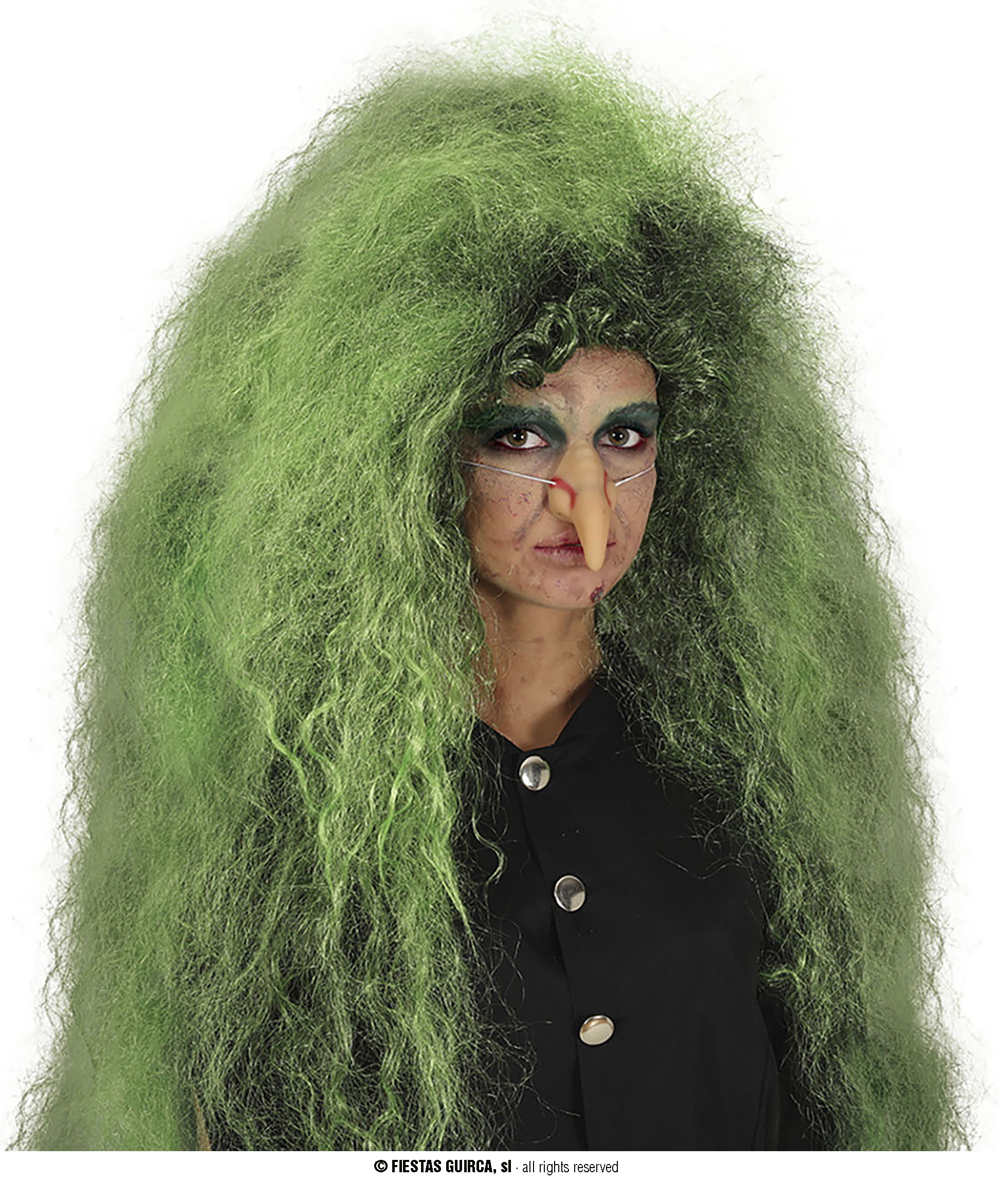 Green & Black Witch Wig - Adult One Size | Once Upon A Time - Party ...