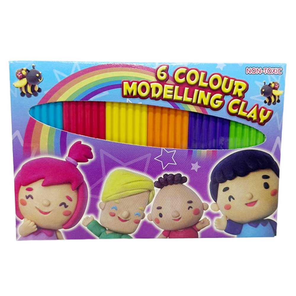 Modelling Clay 6 Colors - For Age 3+ Years (Non-Toxic) | Once Upon A ...