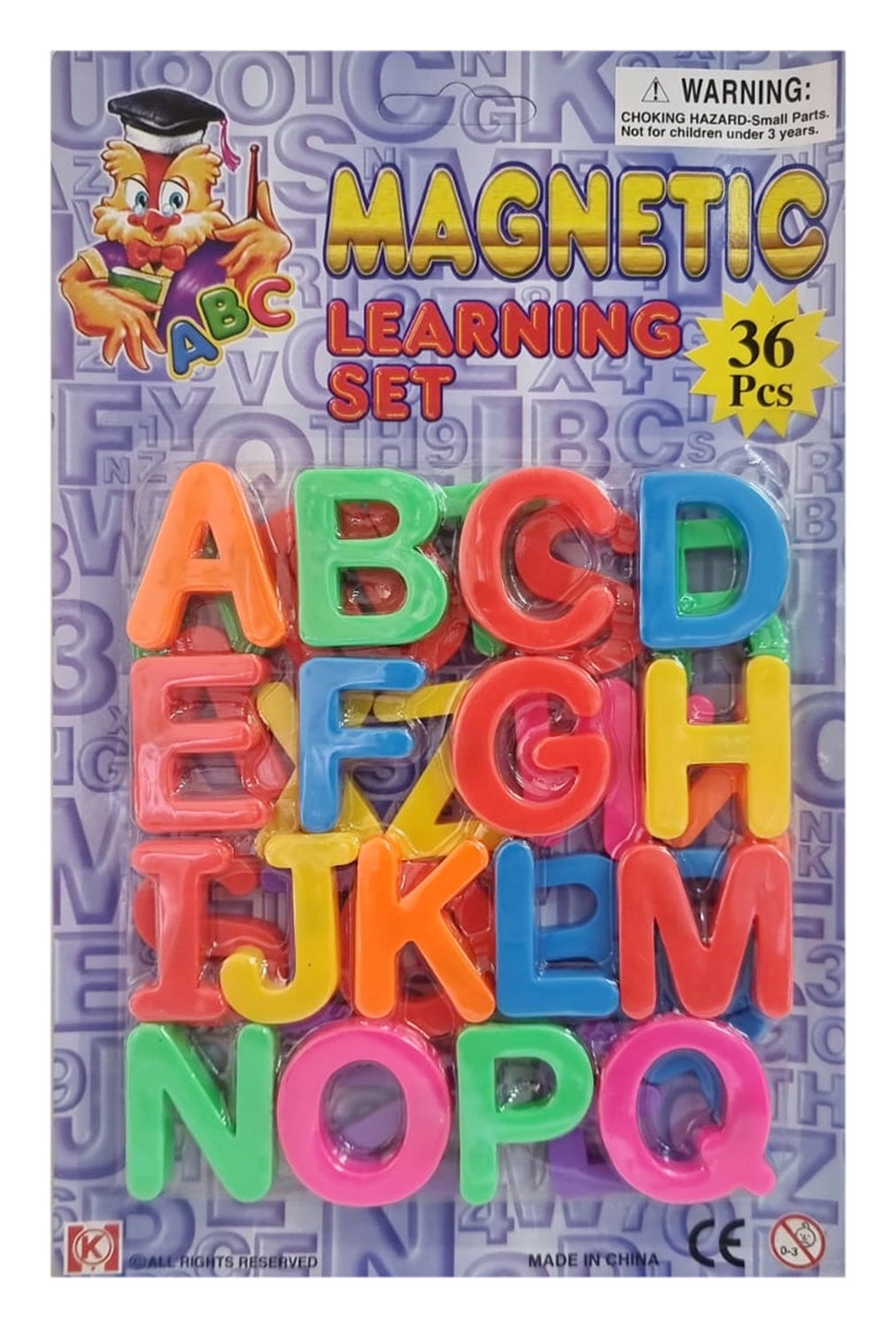 Magnetic Letters/Numbers (Assorted) Learning Set 3.5cm - 36pcs | Once ...