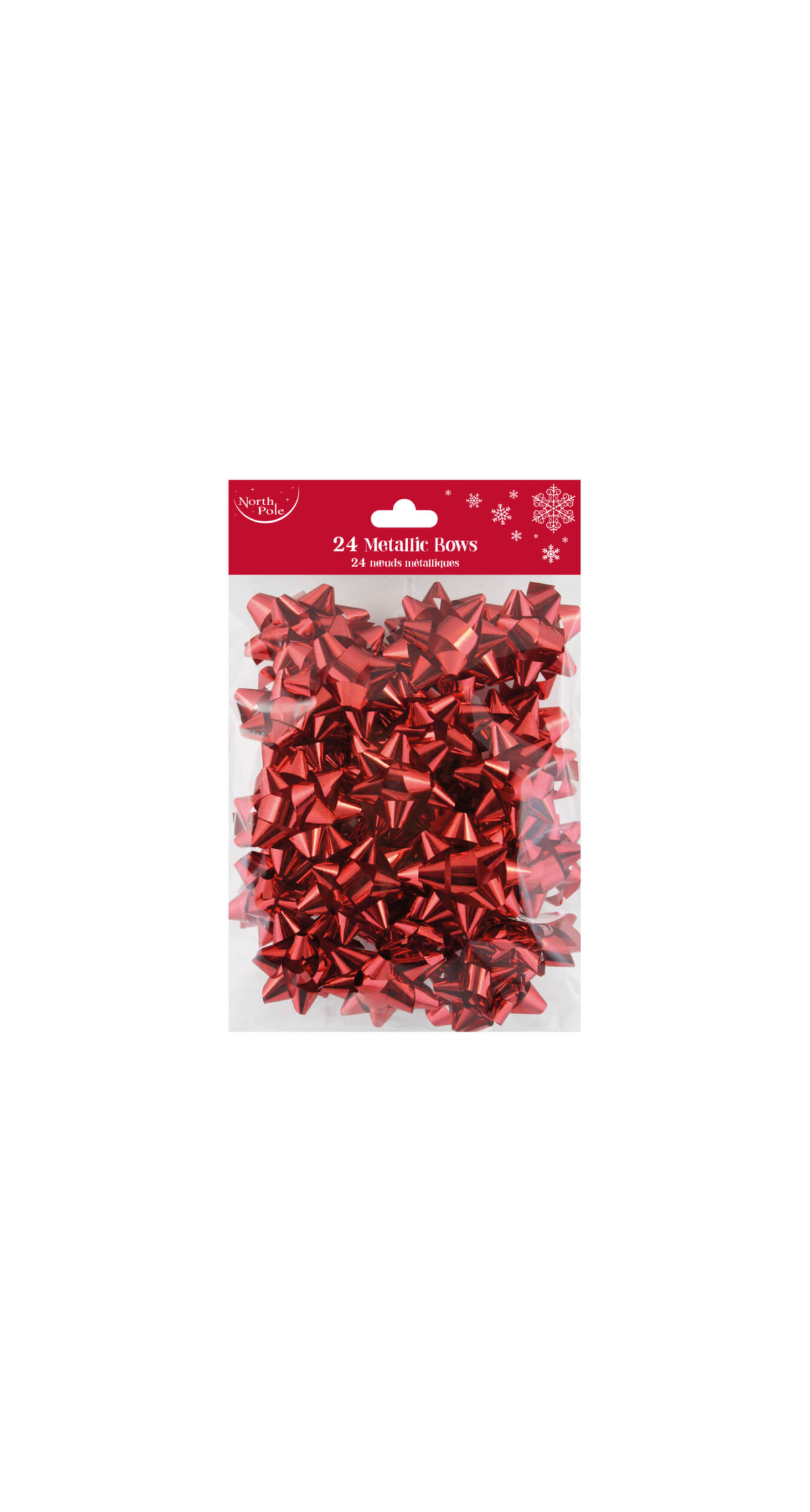 Red Metallic Bows - 24pcs | Once Upon A Time - Party Shop Malta