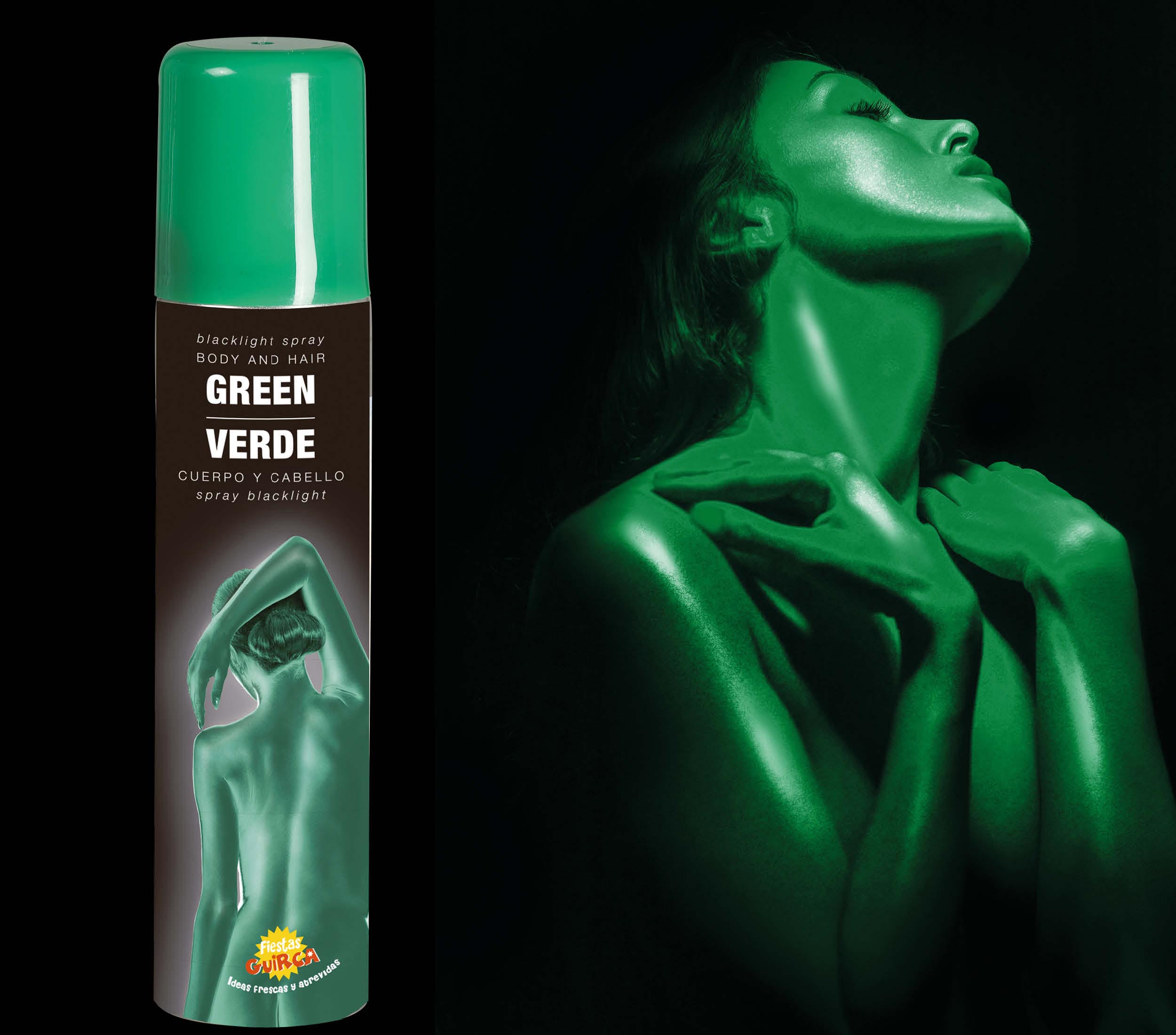 UV Hair & Body Spray Green 75ml - "Once Upon A Time" - Party Shop Malta